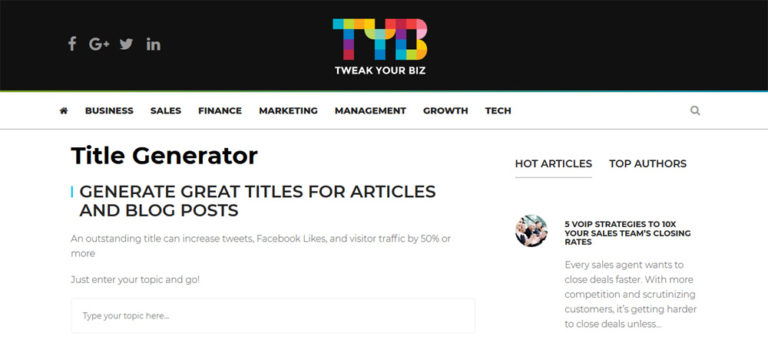 20 Best Blog Title Generator Tools in 2020 - Article Title Generator Tools